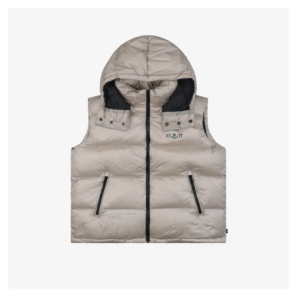Buy Mxxcler Webbing Hooded Down Vest – FRGMT by Hiroshi Fujiwara ...