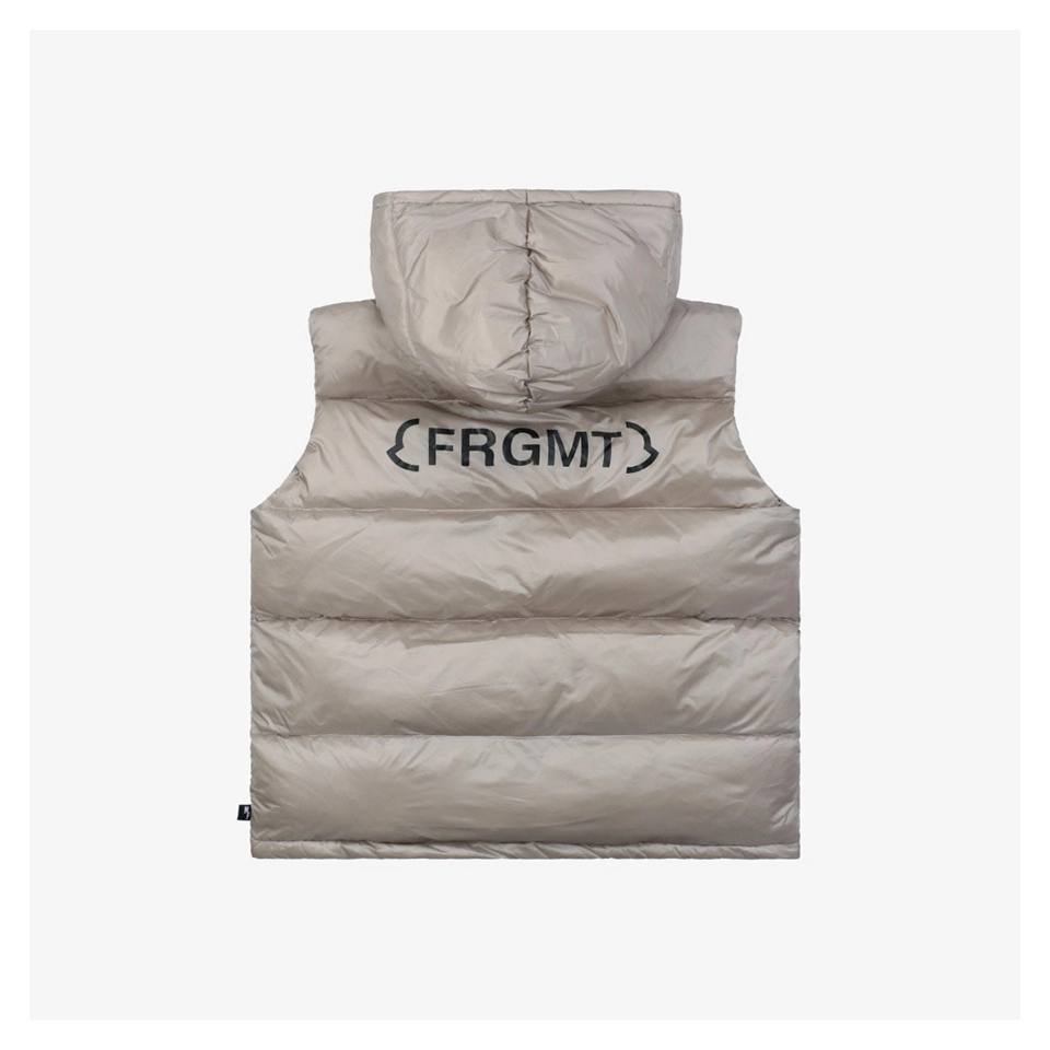 Buy Mxxcler Webbing Hooded Down Vest – FRGMT by Hiroshi Fujiwara ...