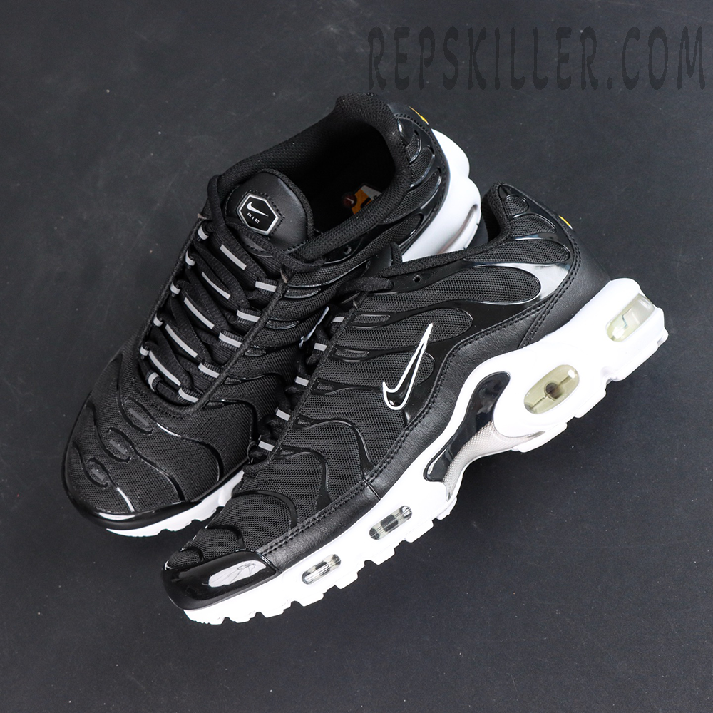 Buy Air Max Plus 'Black White' Replica - Reps Killer