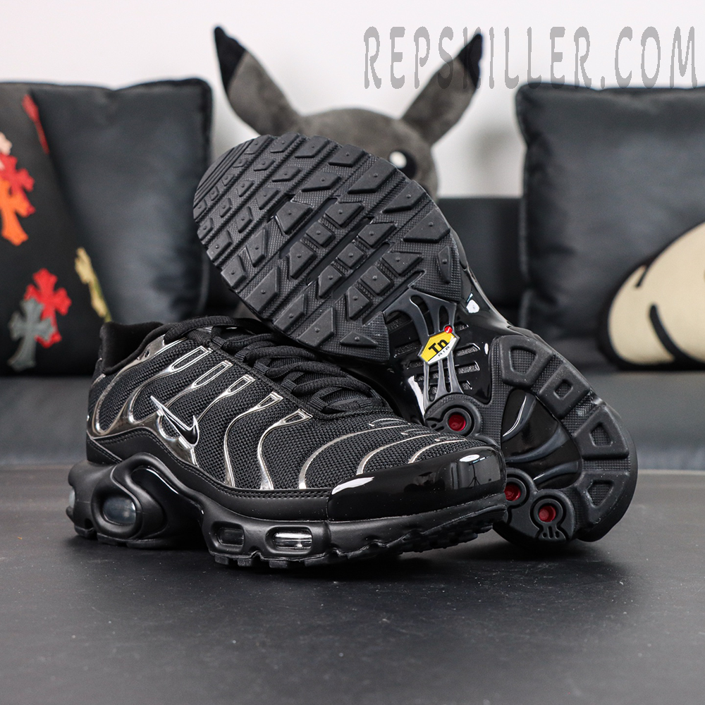Buy Air Max Plus SE 'Black Chrome Silver' 2024 Replica - Reps Killer