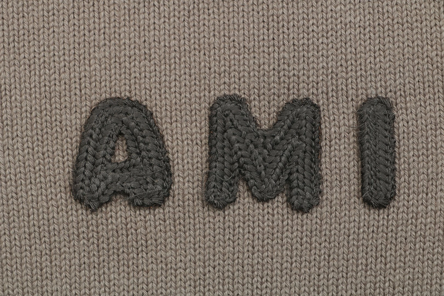 Buy Ami Playful Letter Embroidered Knit Cardigan Replica - Reps Killer