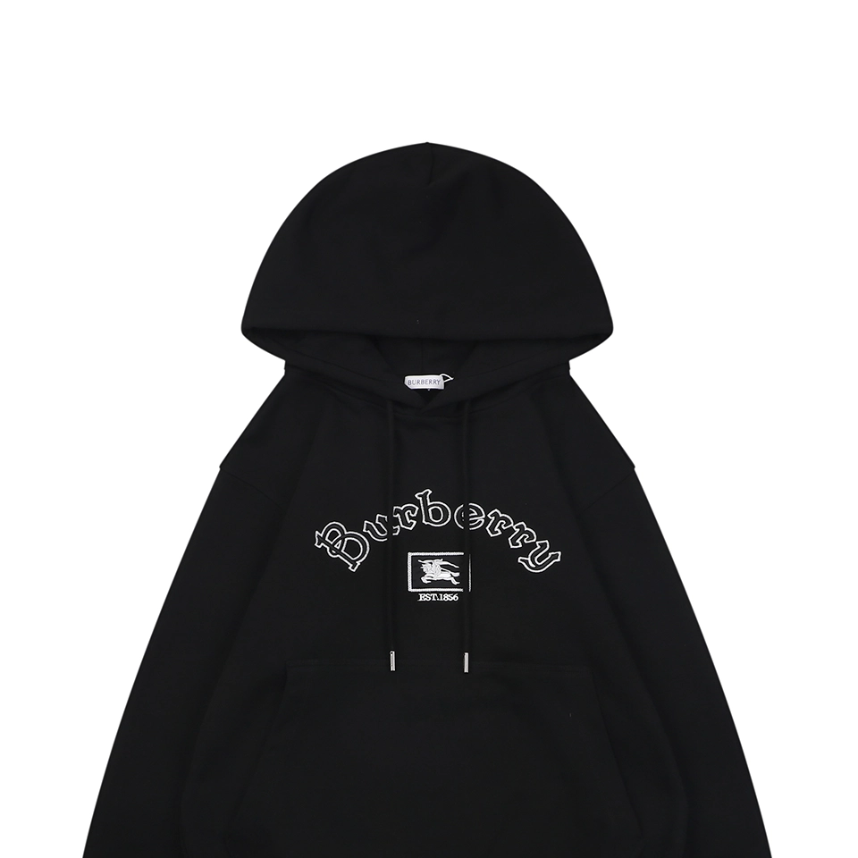 Buy BBry Box Logo Equestrian Knight Embroidered Hoodie Replica - Reps ...